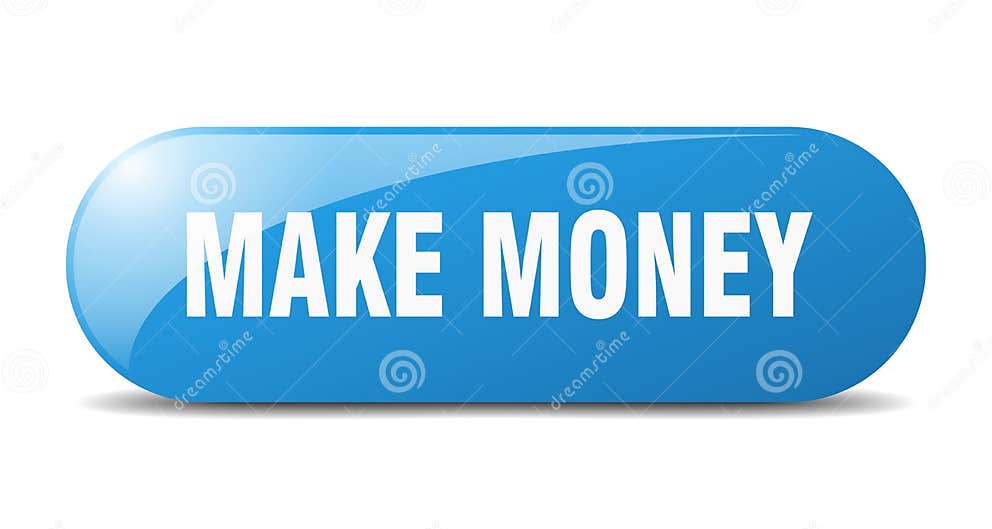 Make Money Button. Make Money Sign. Key. Push Button Stock Vector ...