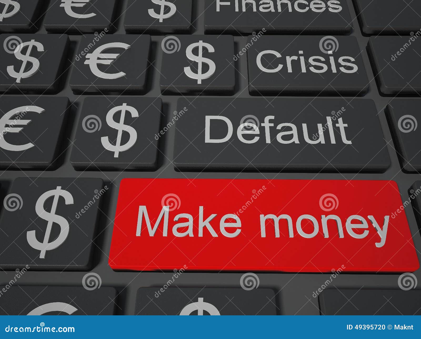 Make money key stock illustration. Illustration of bank - 49395720