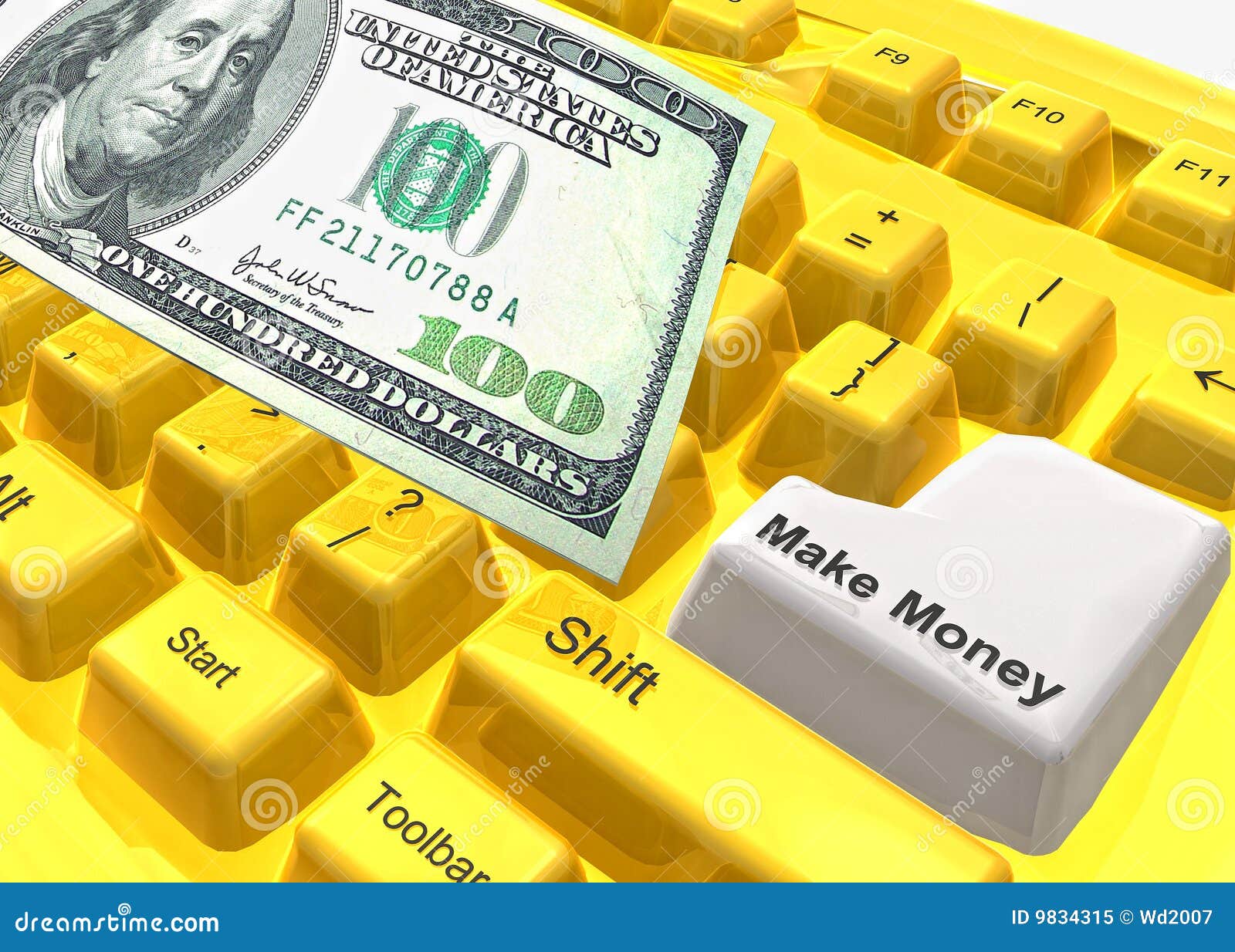 Make money keyboard symbol stock illustration. Illustration of keyboard ...