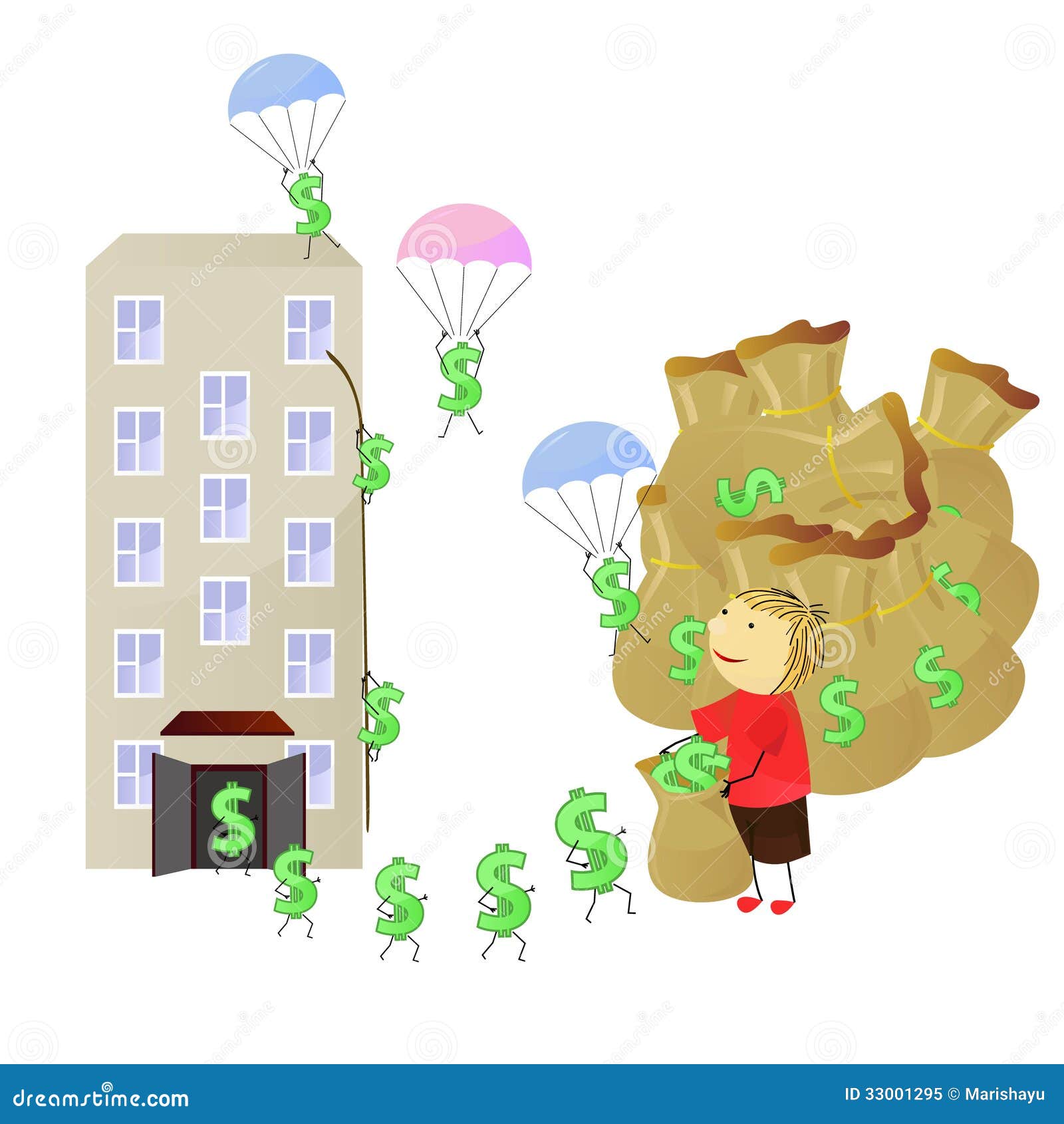 Make money stock vector. Illustration of money, tenancy - 33001295
