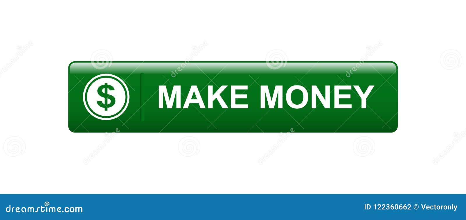 Make money web button stock illustration. Illustration of clip - 122360662