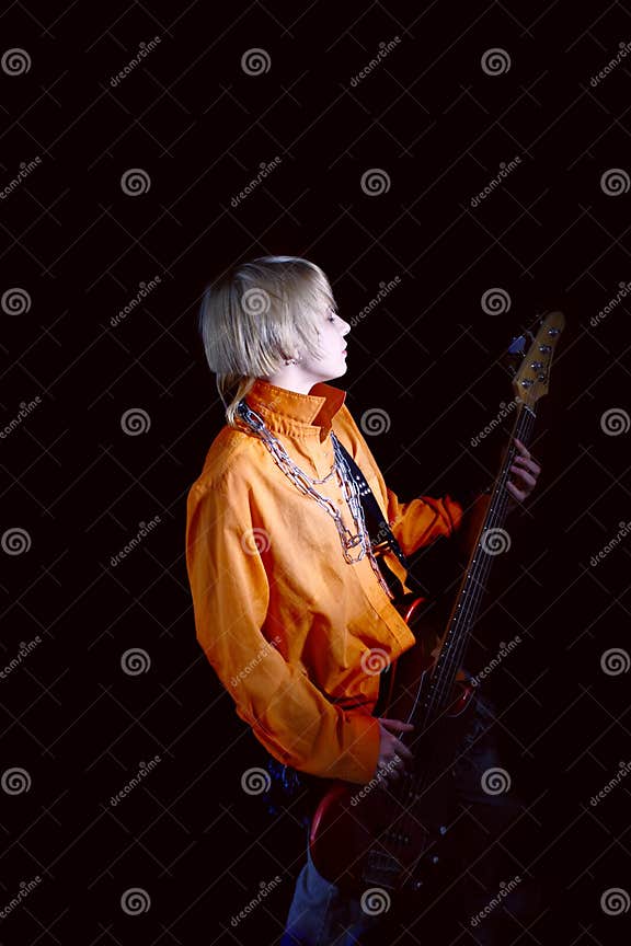 Make music stock photo. Image of jump, jeans, listen, leisure - 1848518