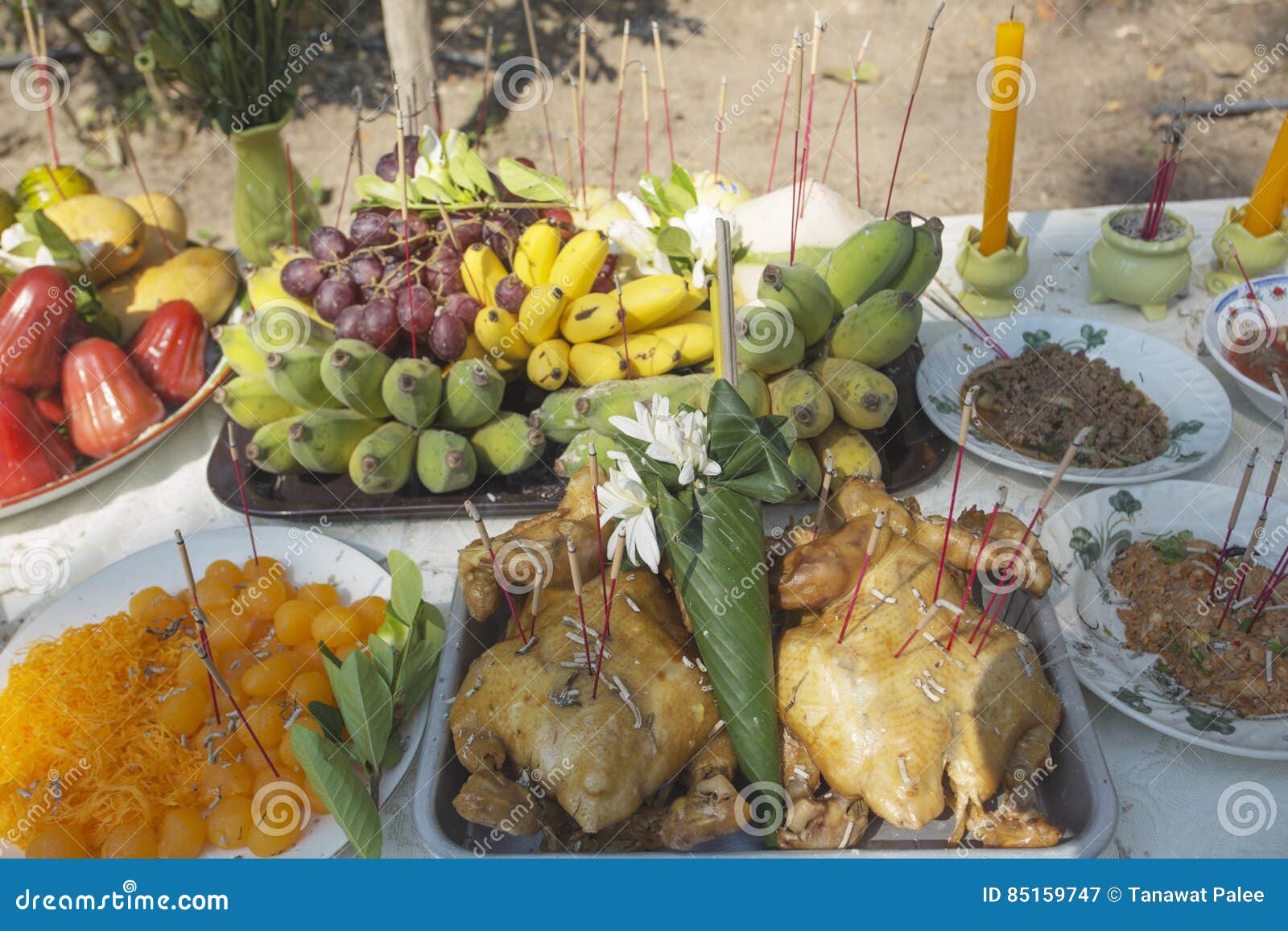 Make offering stock image. Image of sacrifice, fruit - 85159747