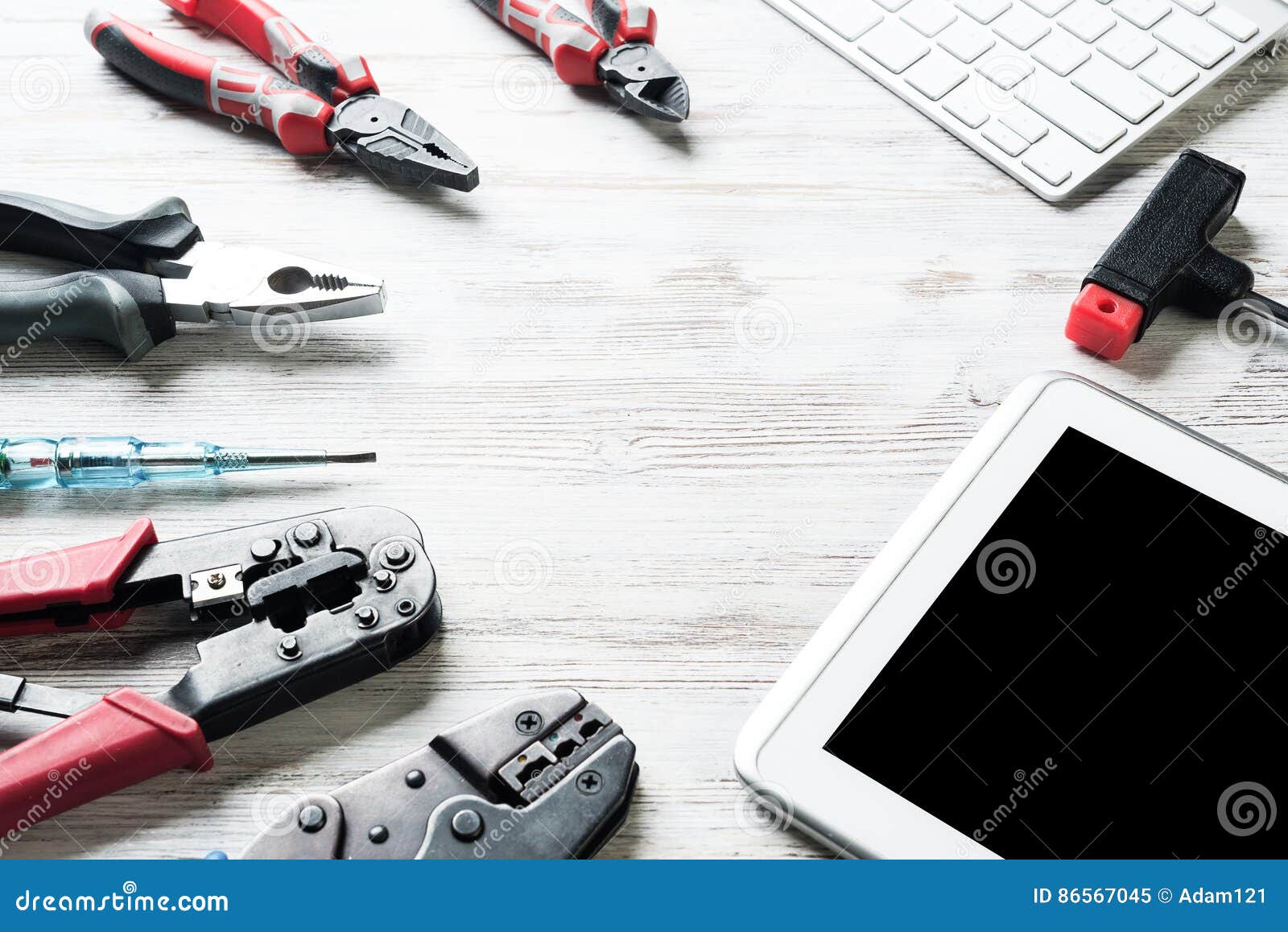 Make online service order stock image. Image of pliers - 86567045