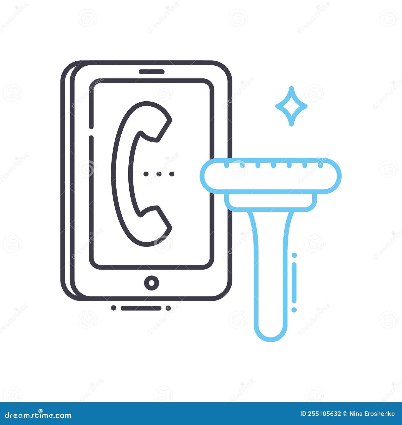 Make an Order Line Icon, Outline Symbol, Vector Illustration, Concept ...