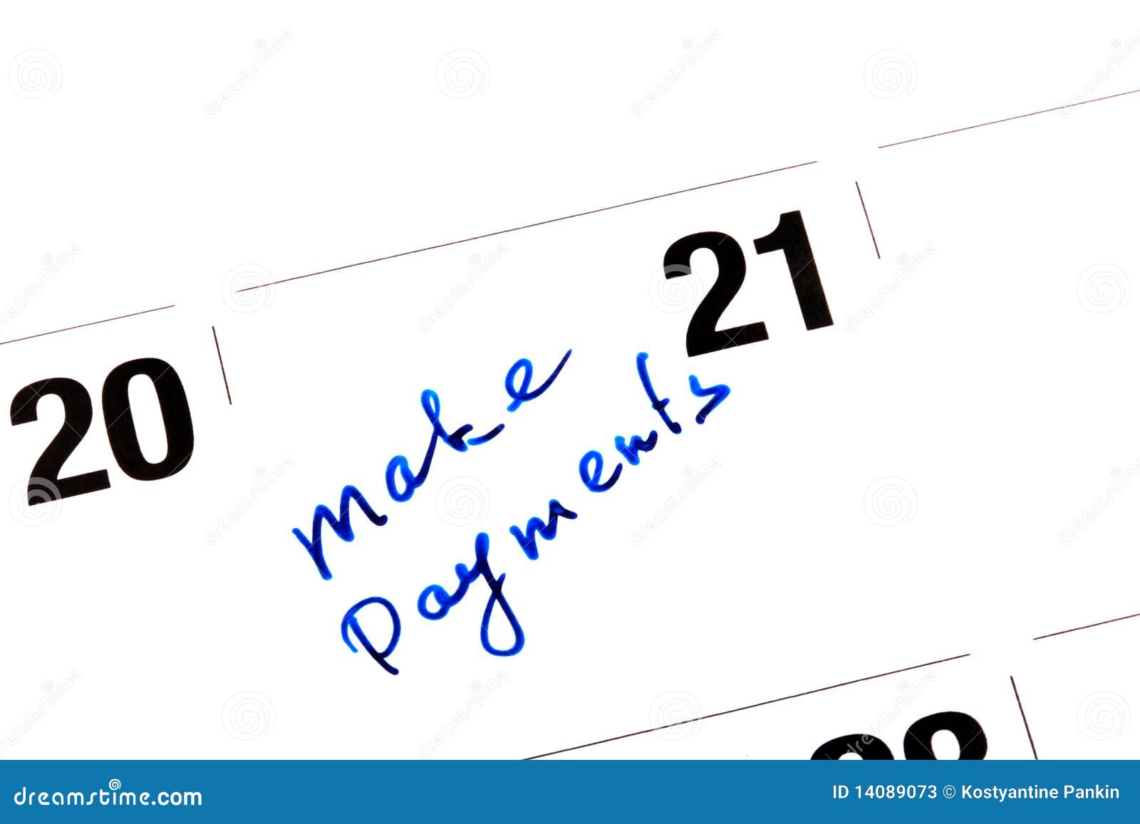 Make Payments stock image. Image of reminder, organizer - 14089073