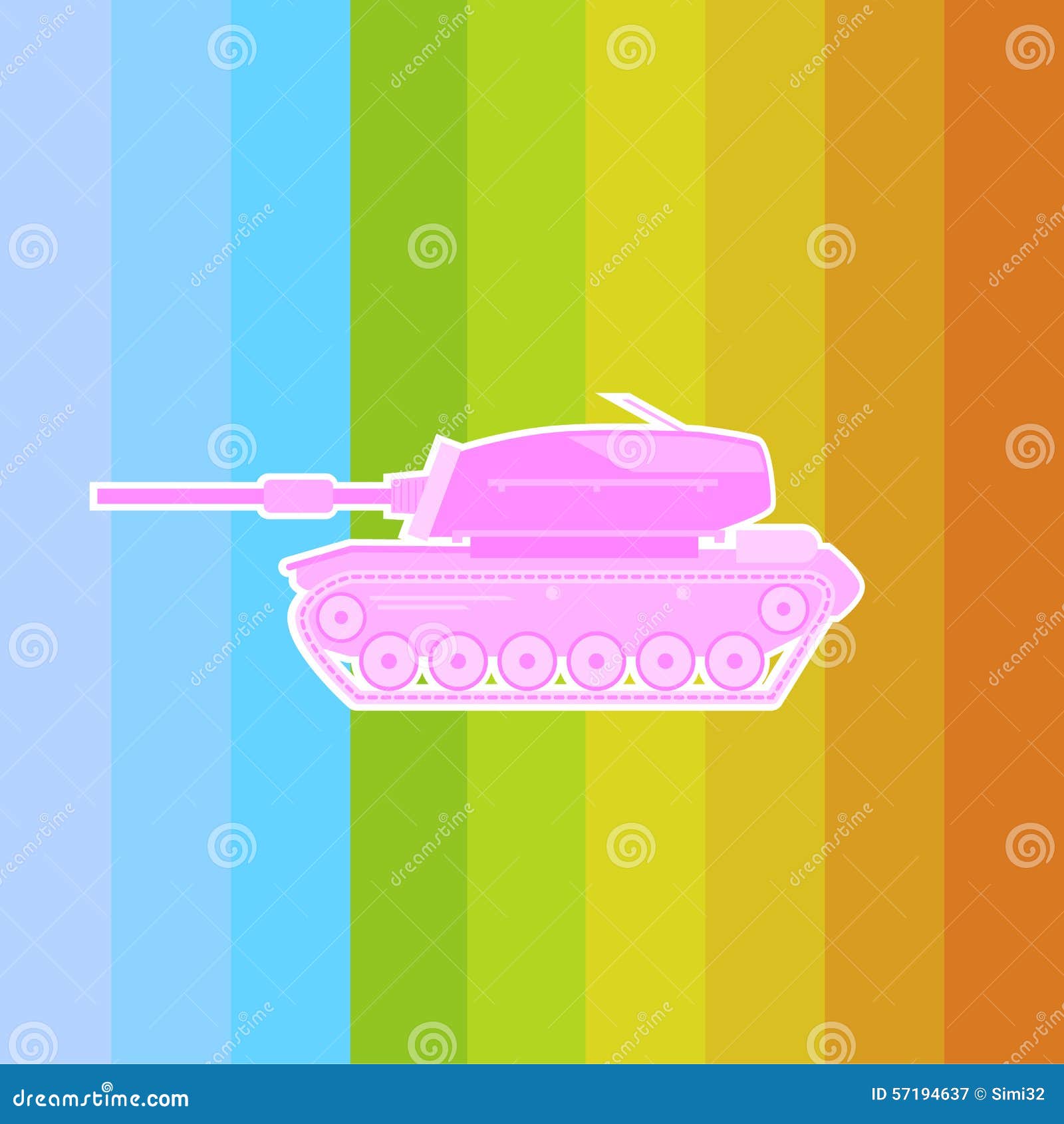 Make Peace Not War - Pink Tank Stock Vector - Illustration of pink ...