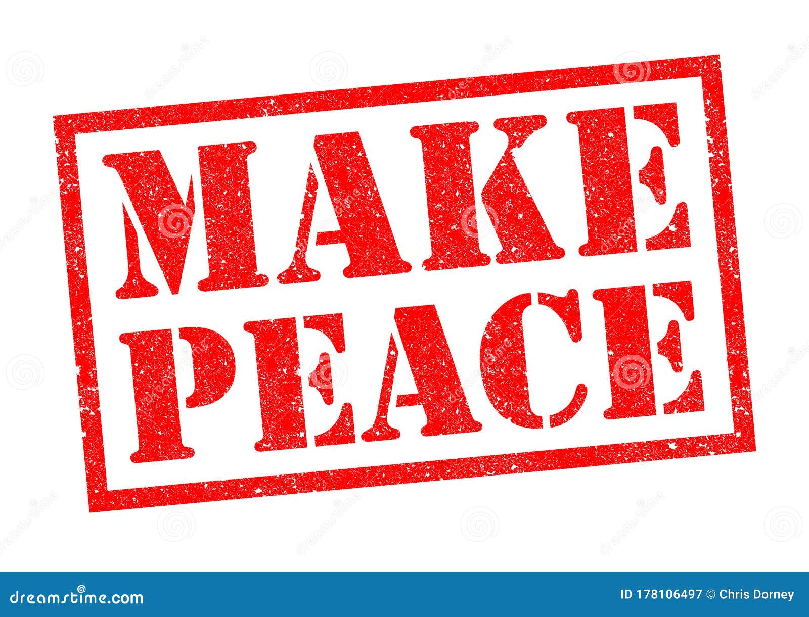 MAKE PEACE stock illustration. Illustration of friendship - 178106497