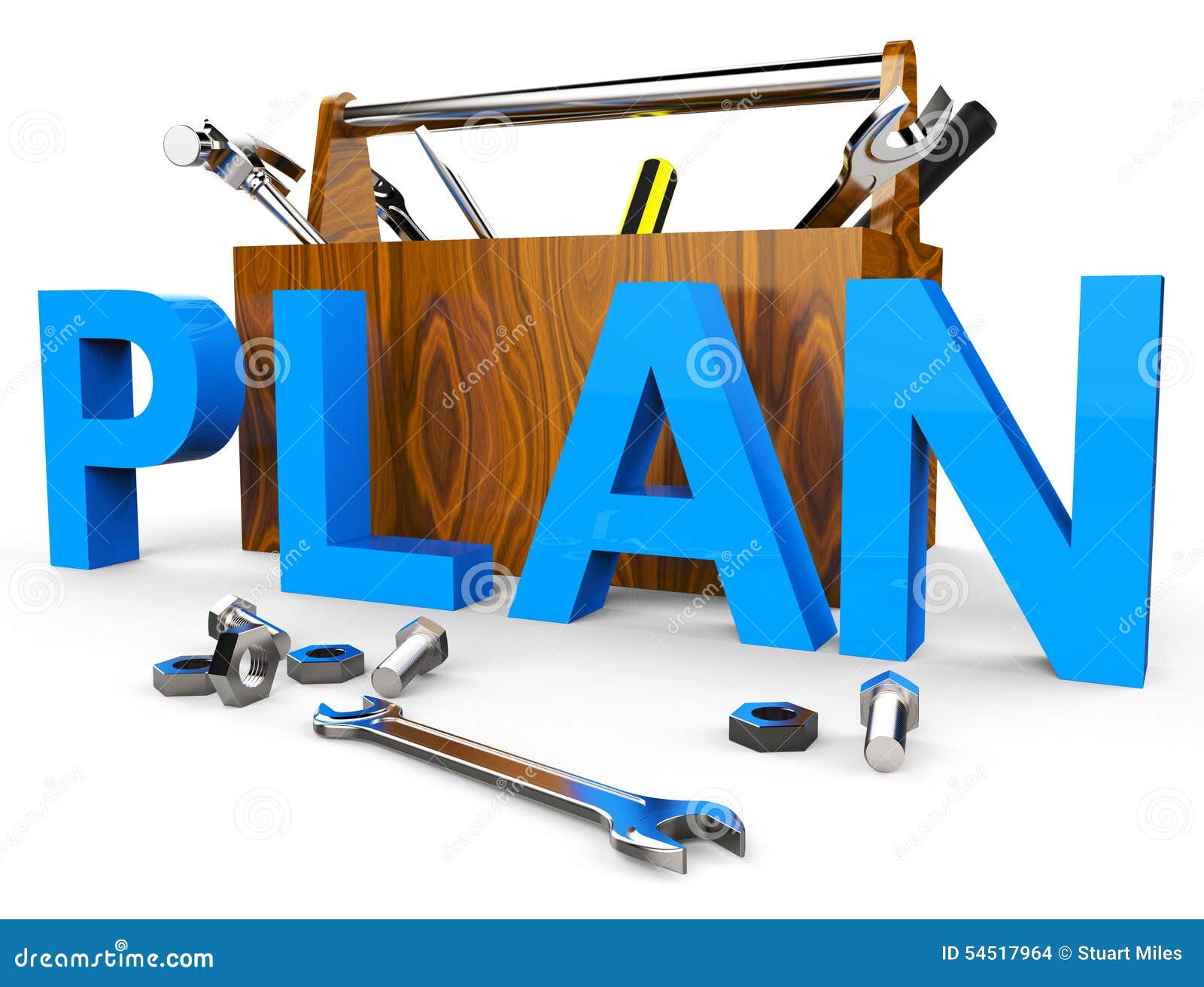 Make a Plan Indicates Ploy Tasks and Proposition Stock Illustration ...