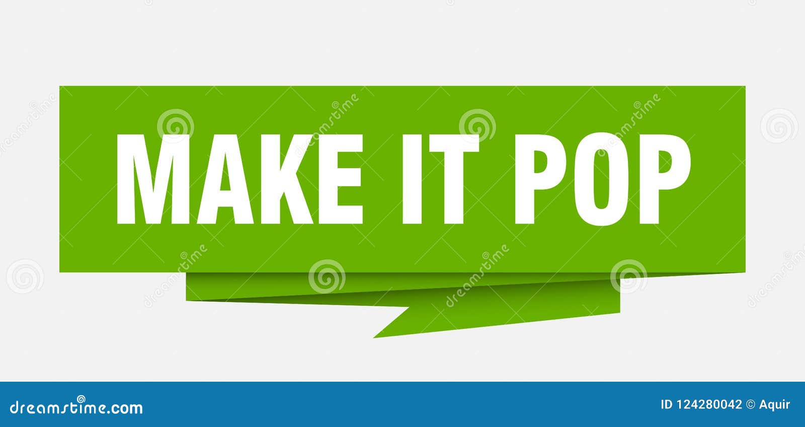 Make it pop stock vector. Illustration of label, isolated - 124280042