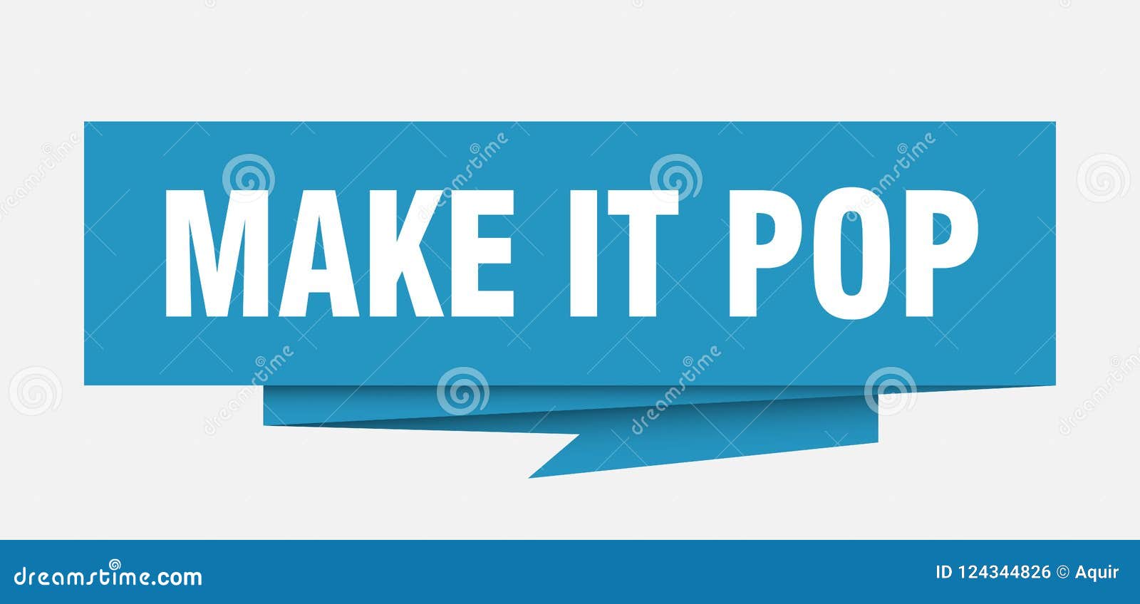 Make it pop stock vector. Illustration of design, flat - 124344826