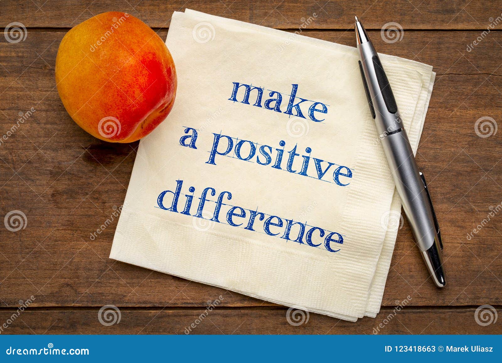 Make a positive difference stock image. Image of action - 123418663