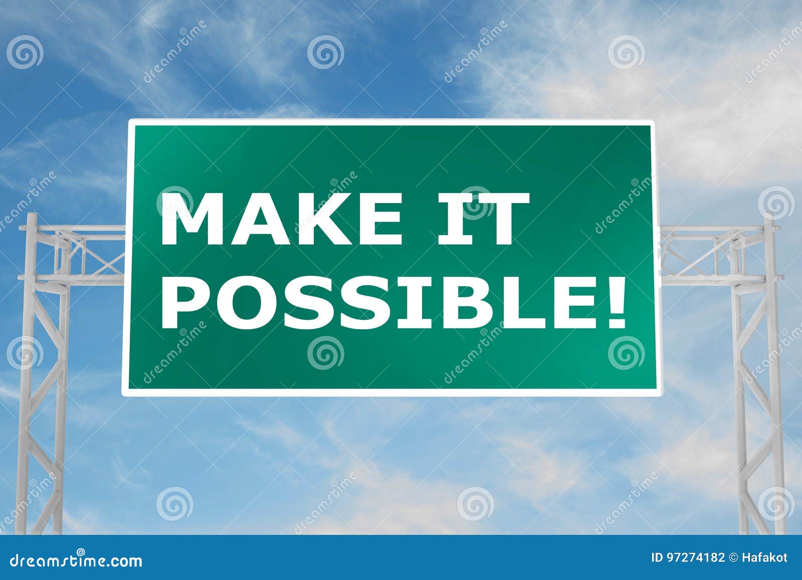 Make it Possible! concept stock illustration. Illustration of change ...