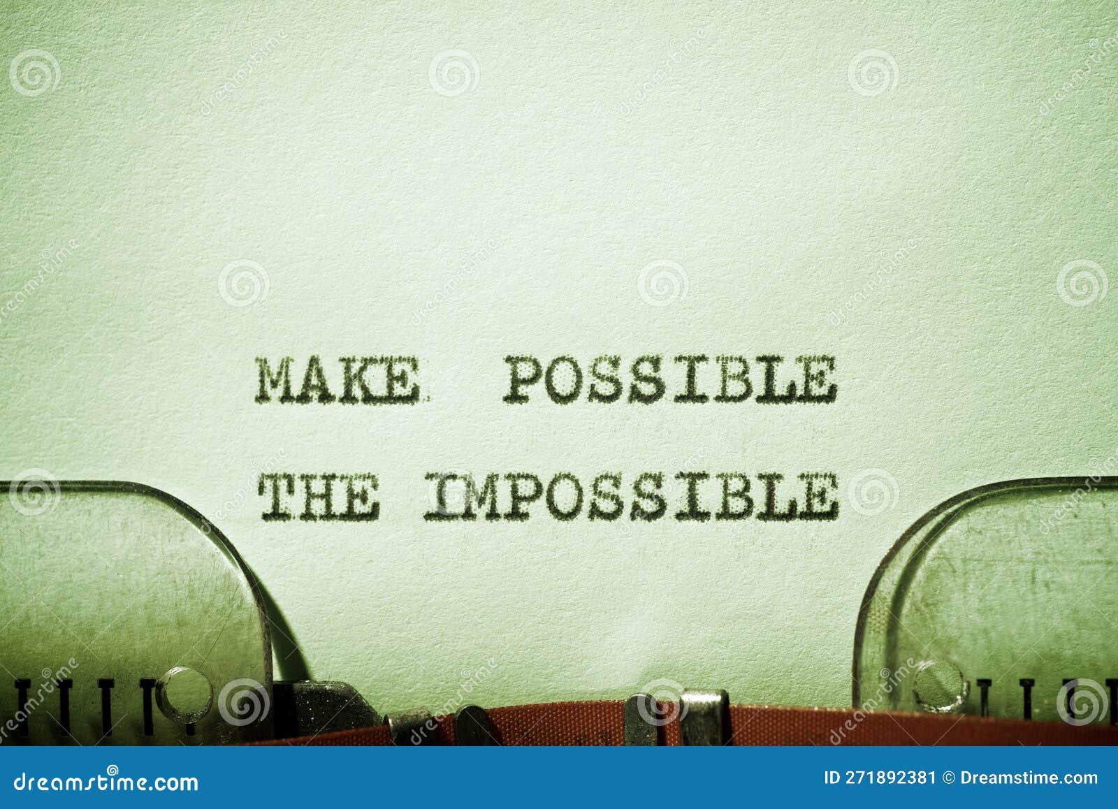Make Possible the Impossible Text Stock Image - Image of business ...