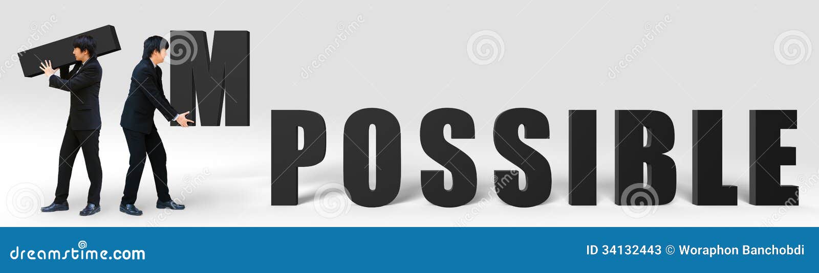 Make it possible stock image. Image of impossible, hand - 34132443