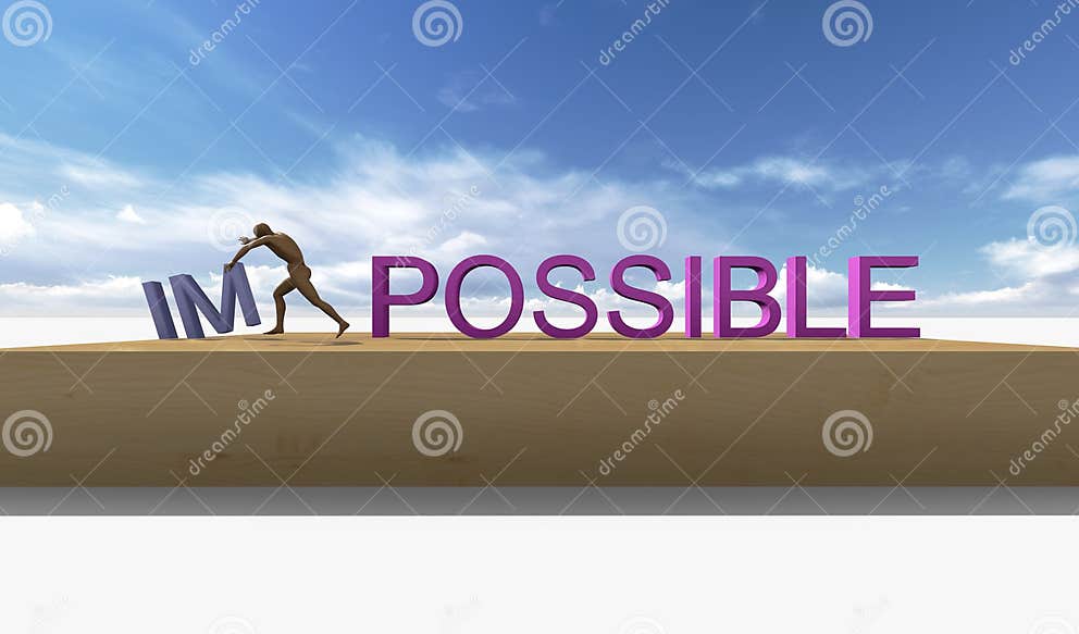 Make it Possible. Motivational Concept Stock Illustration ...