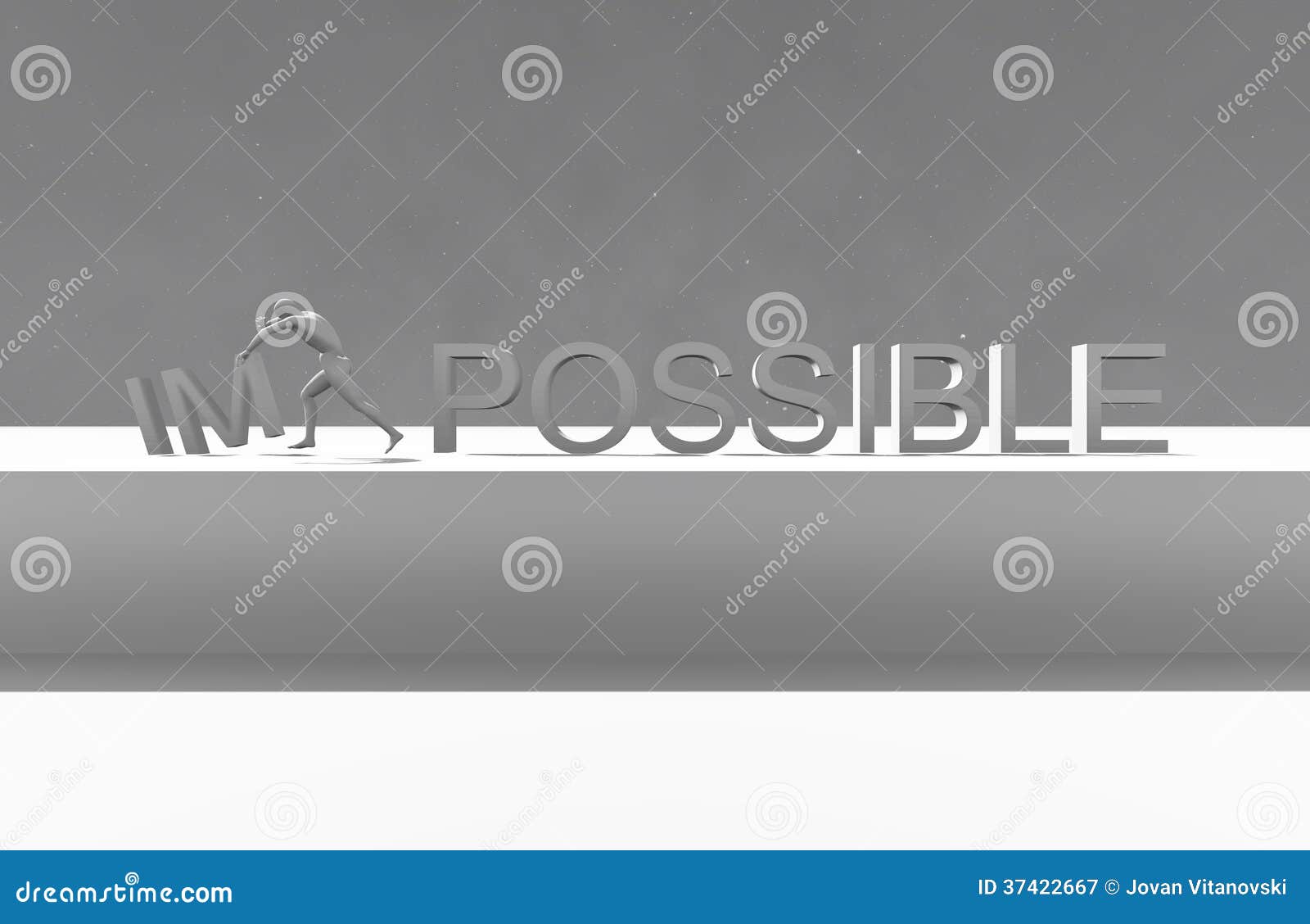 Make it Possible. Motivational Concept Stock Illustration ...