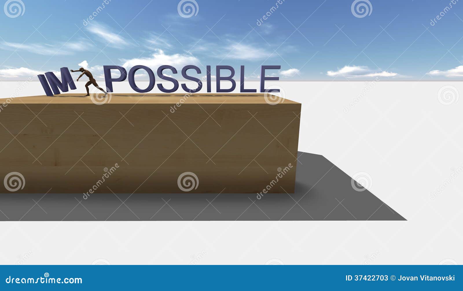 Make it Possible. Motivational Concept Stock Illustration ...
