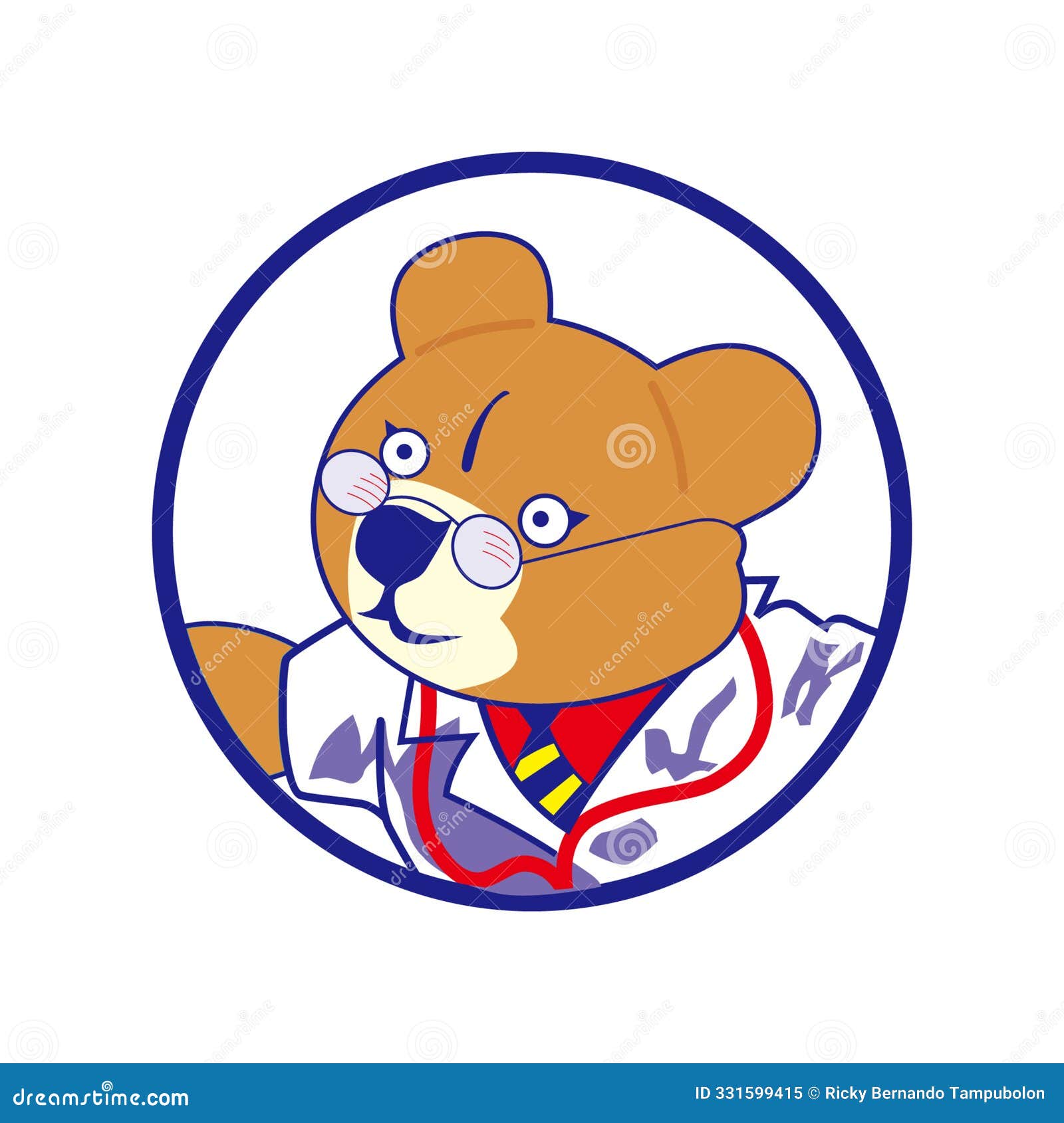 Make a Professional Bear Mascot Image Icon Stock Vector - Illustration ...