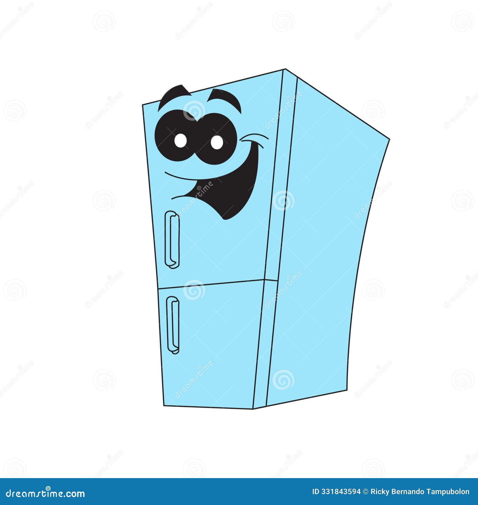 Make a Professional Funny Refrigerator Stock Illustration ...