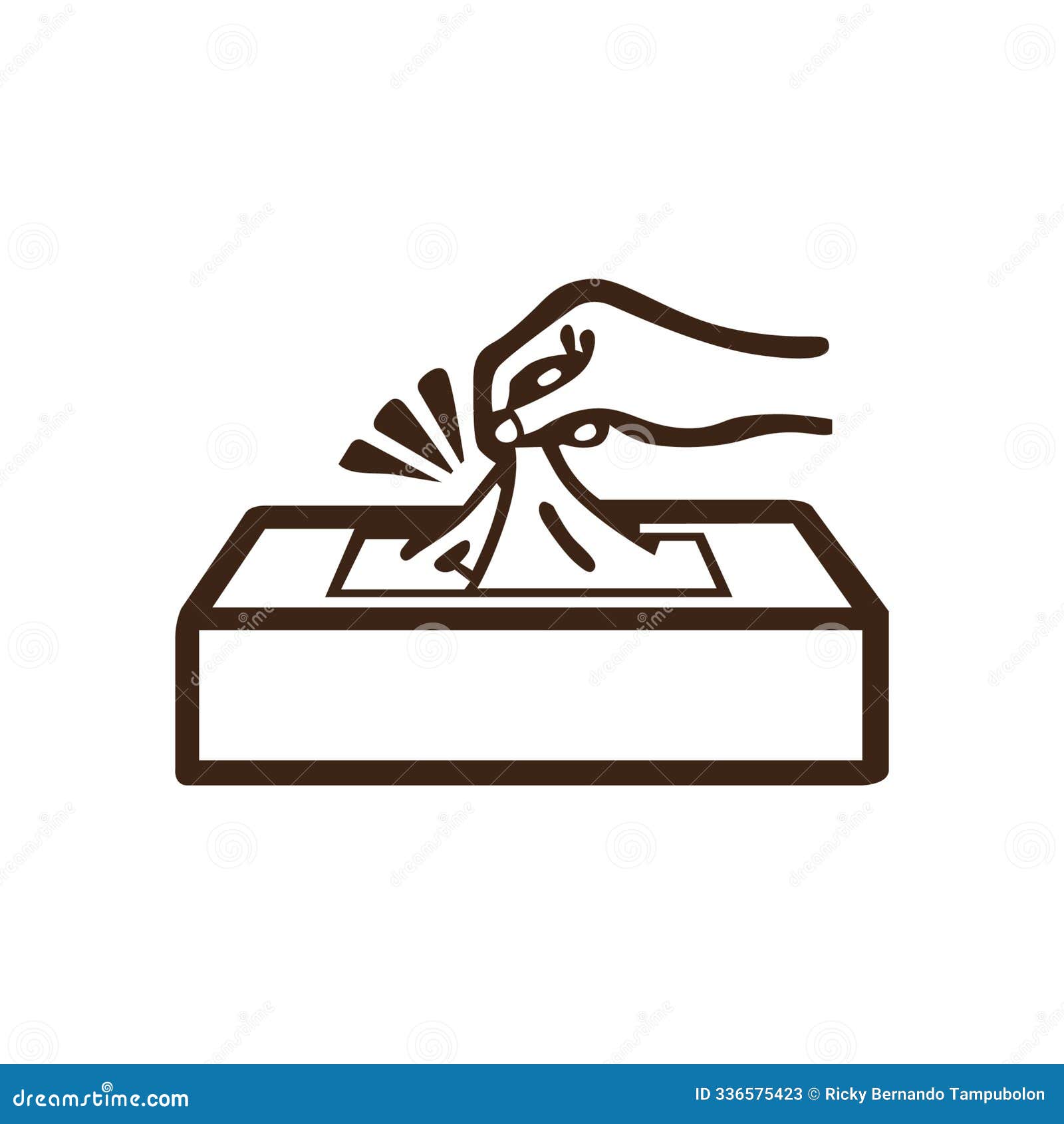 Make a Professional Take Tissue Vector Line Stock Illustration ...