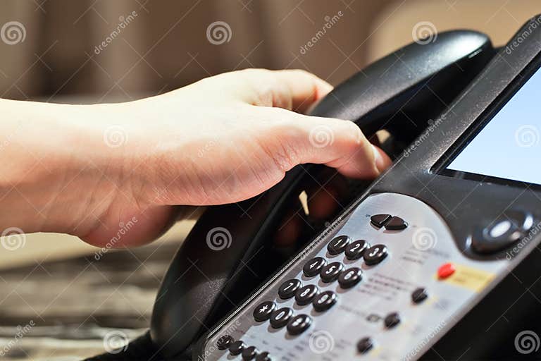 Make or receive a call. stock image. Image of communications - 23748689