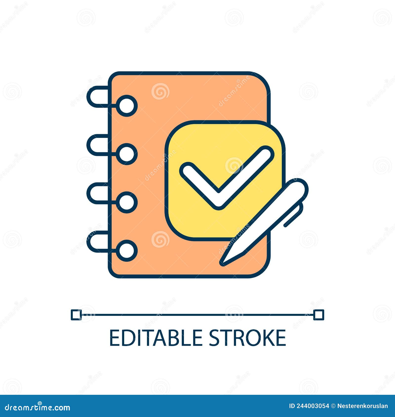 Make record RGB color icon stock vector. Illustration of tick - 244003054