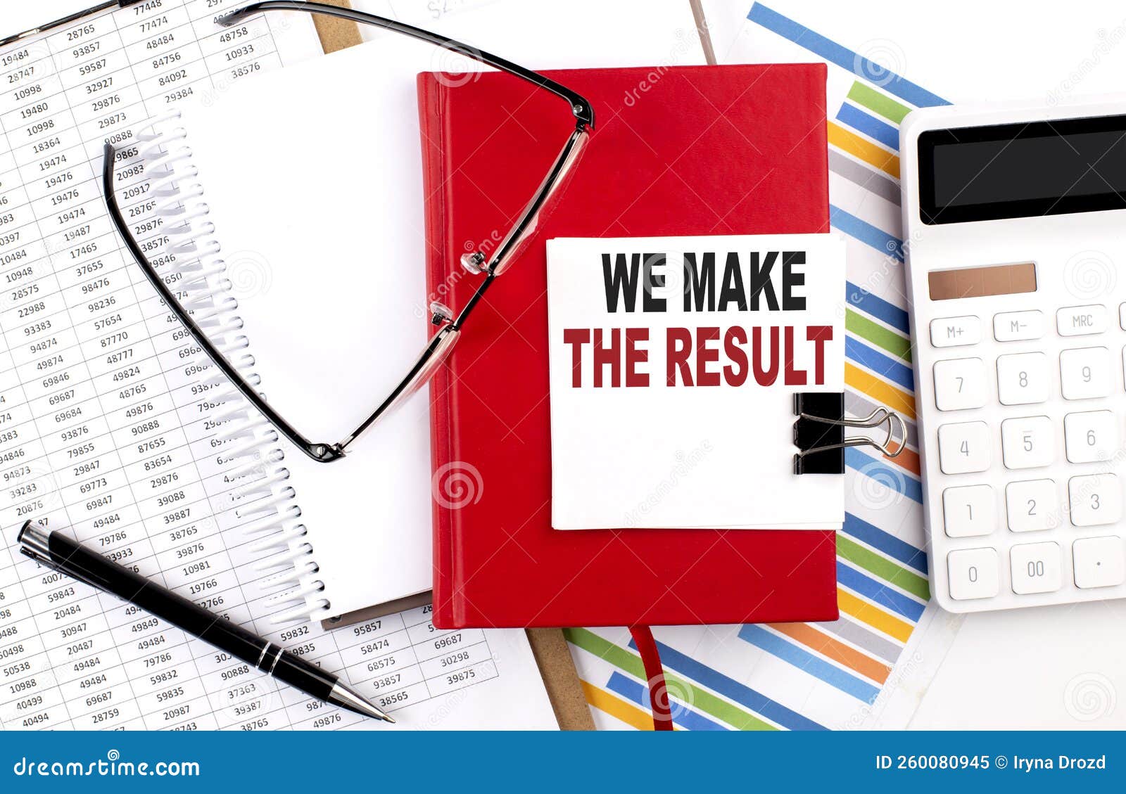 We MAKE the RESULT Text on Notebook with Chart, Calculator and Pen ...
