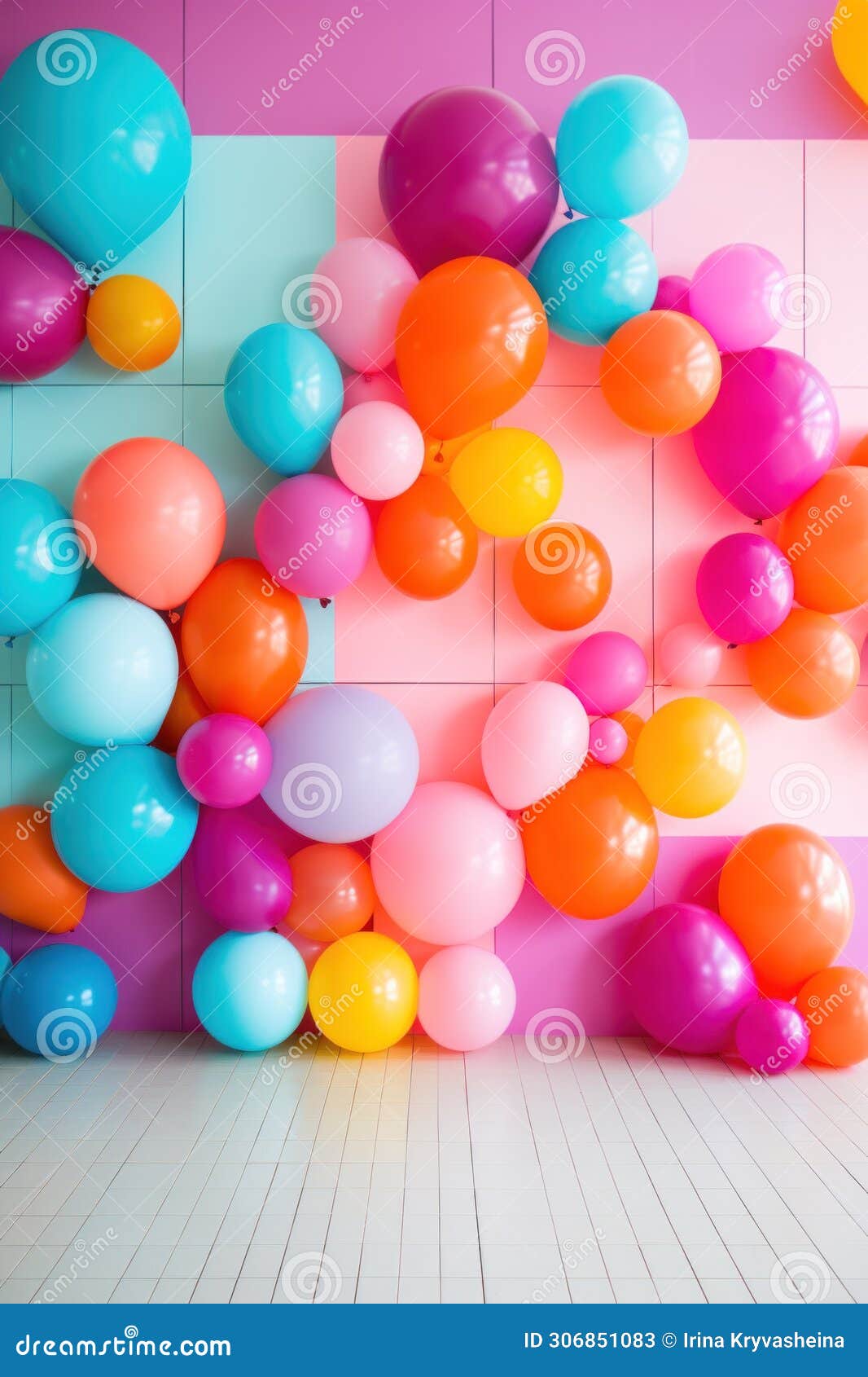 Make a Statement with this Bold and Colorful Balloon Backdrop Perfect ...