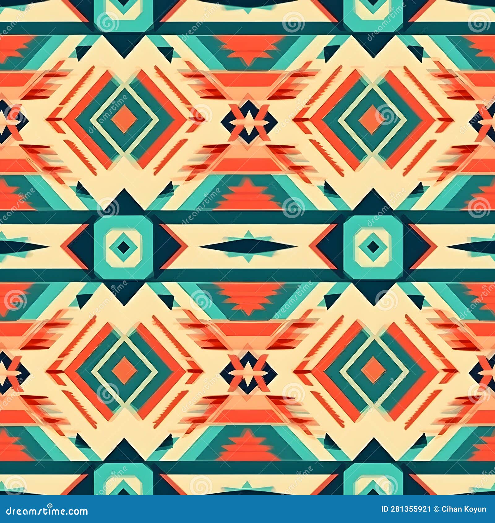 Make a Statement with Vibrant Seamless Aztec Patterns Stock ...