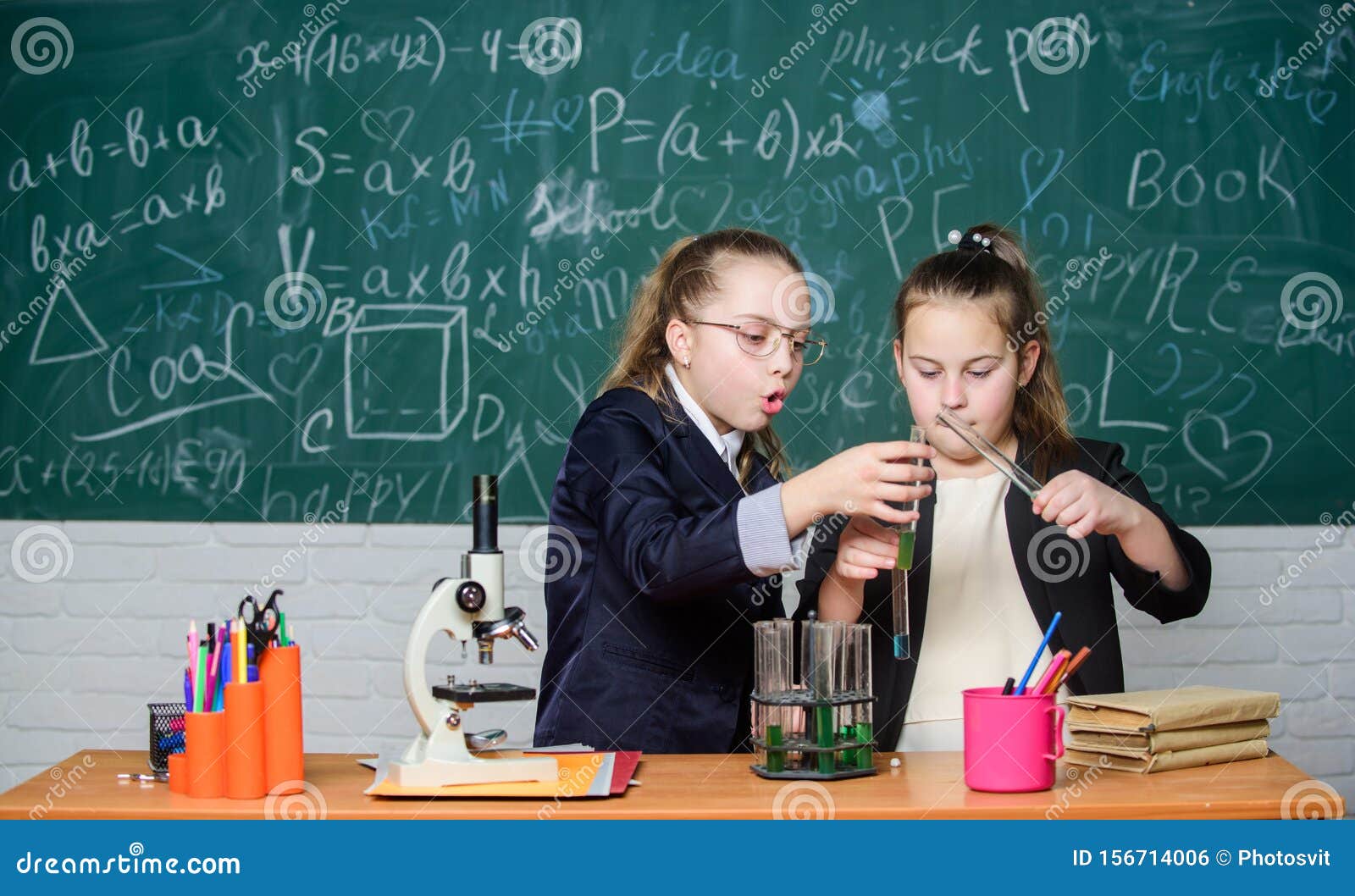 Make Studying Chemistry Interesting. Educational Experiment Concept ...