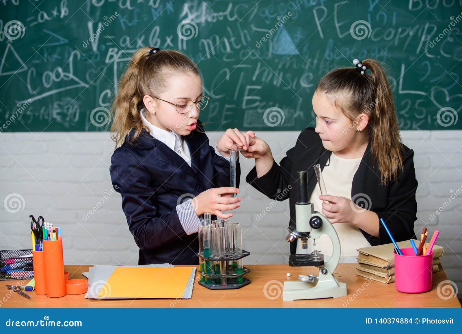 Make Studying Chemistry Interesting. Educational Experiment Concept ...