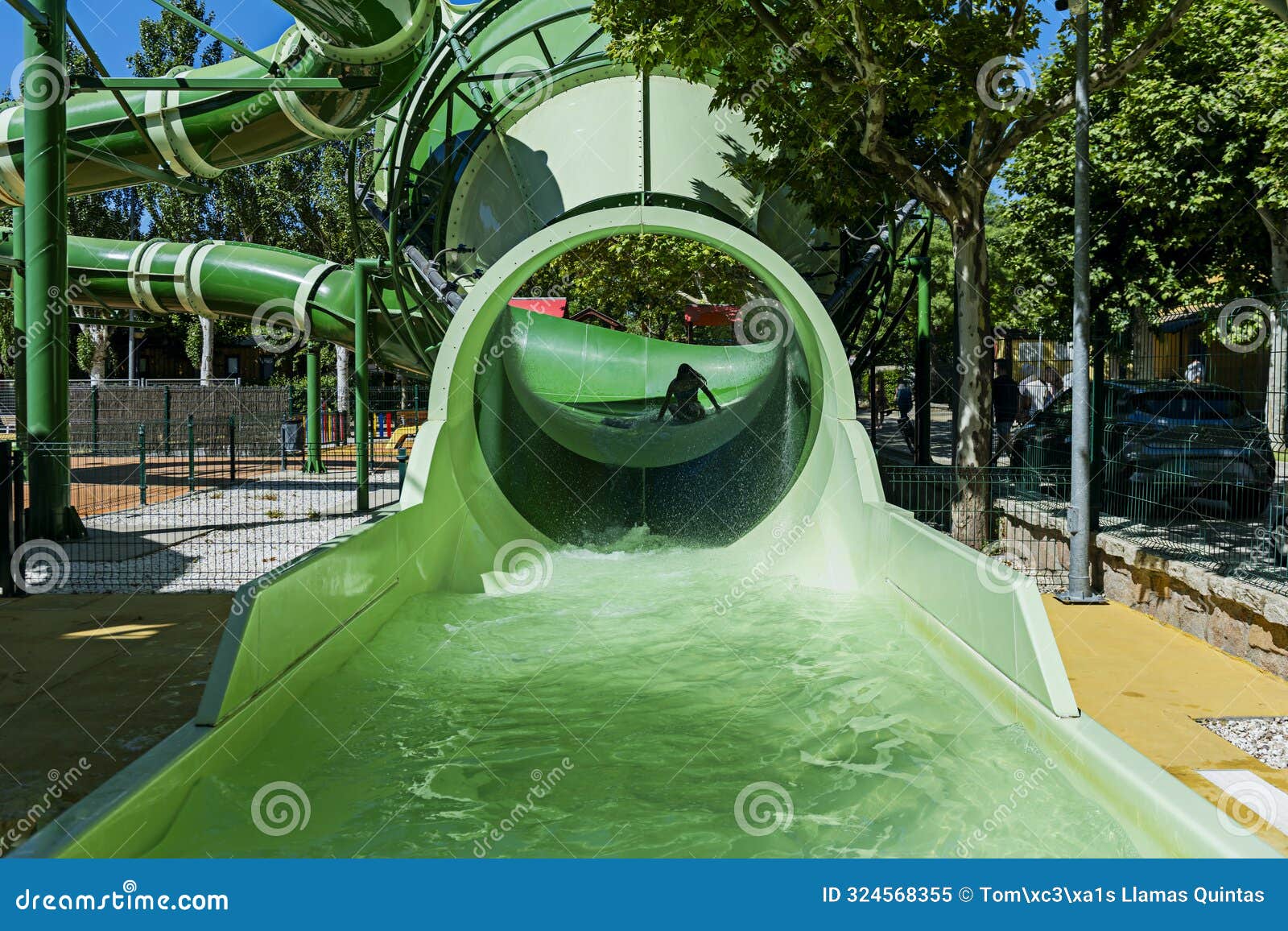 Make Sure There is Enough Space Around the Slide for Swimmers Safety ...