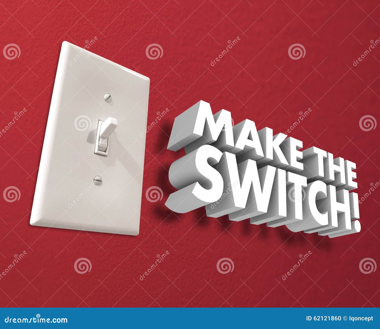 Make the Switch Light Panel Wall Change Take Action Stock Illustration ...