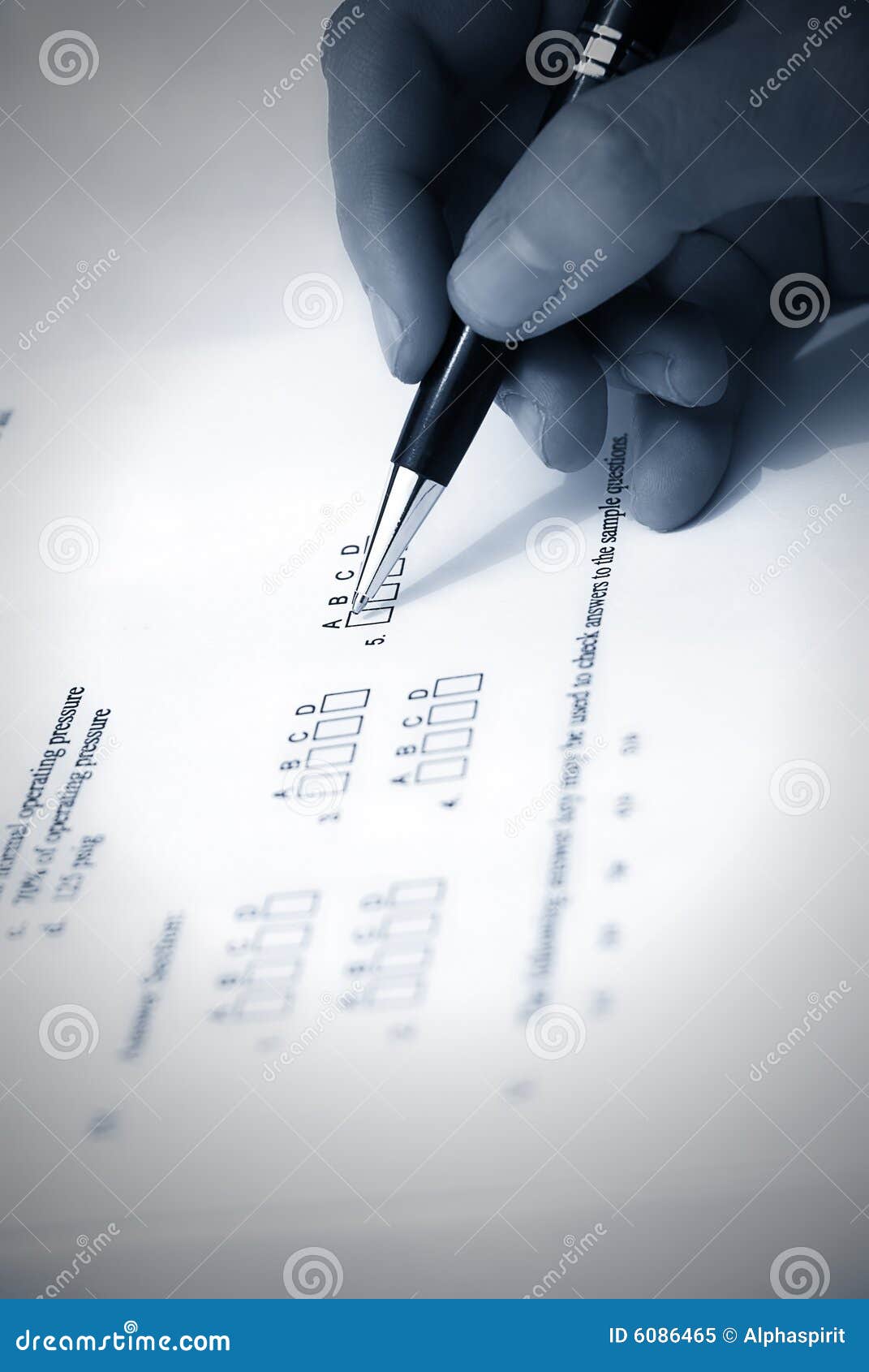 Make a test exam stock image. Image of examination, complete - 6086465