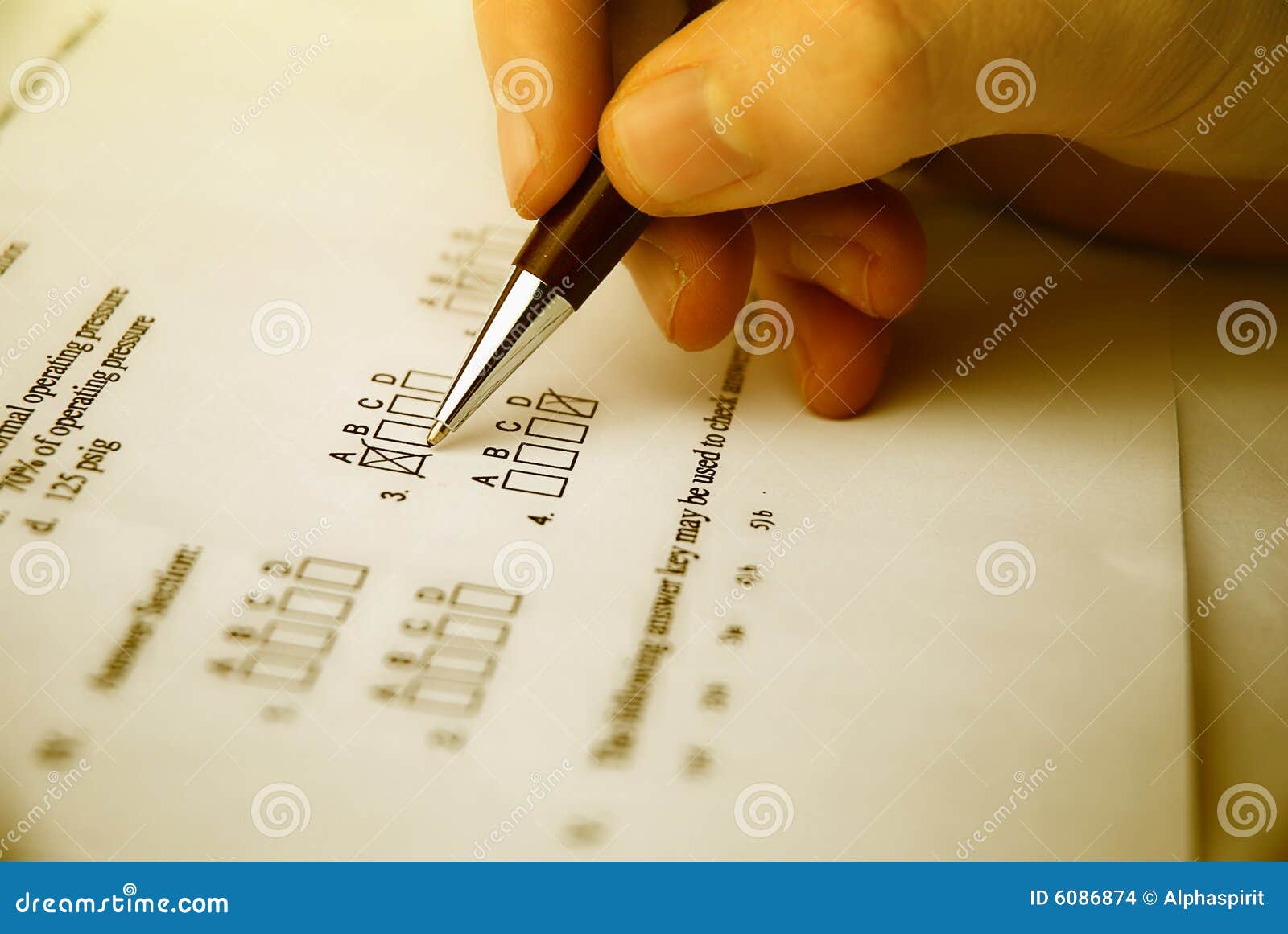 Make a test exam stock photo. Image of check, answer, response - 6086874