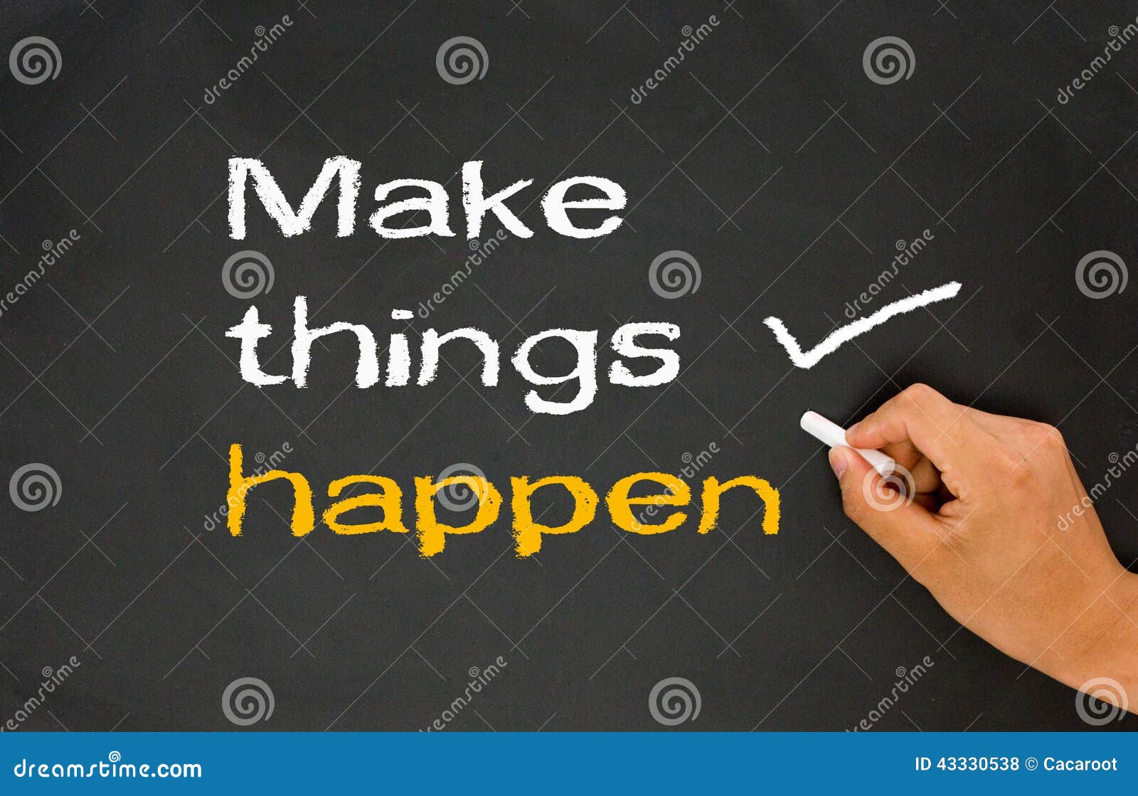 Make things happen stock photo. Image of achievement - 43330538