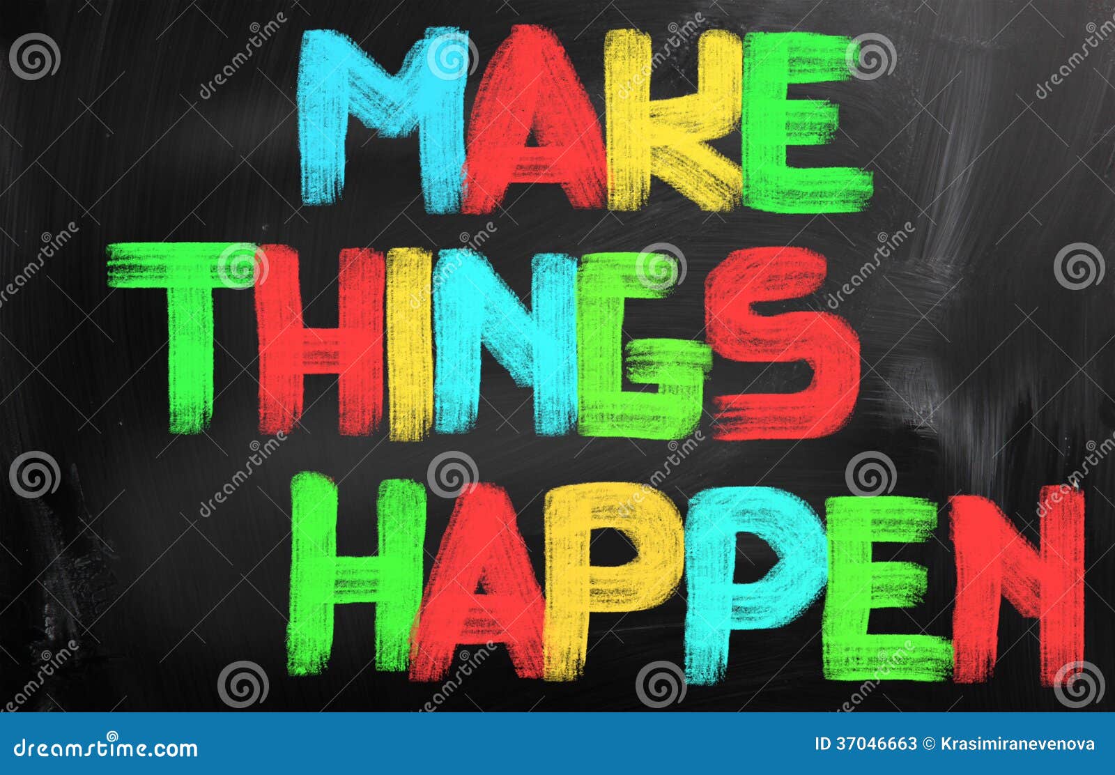 Make Things Happen Concept stock illustration. Illustration of ... Make Things Happen Concept stock illustration. Illustration of ...