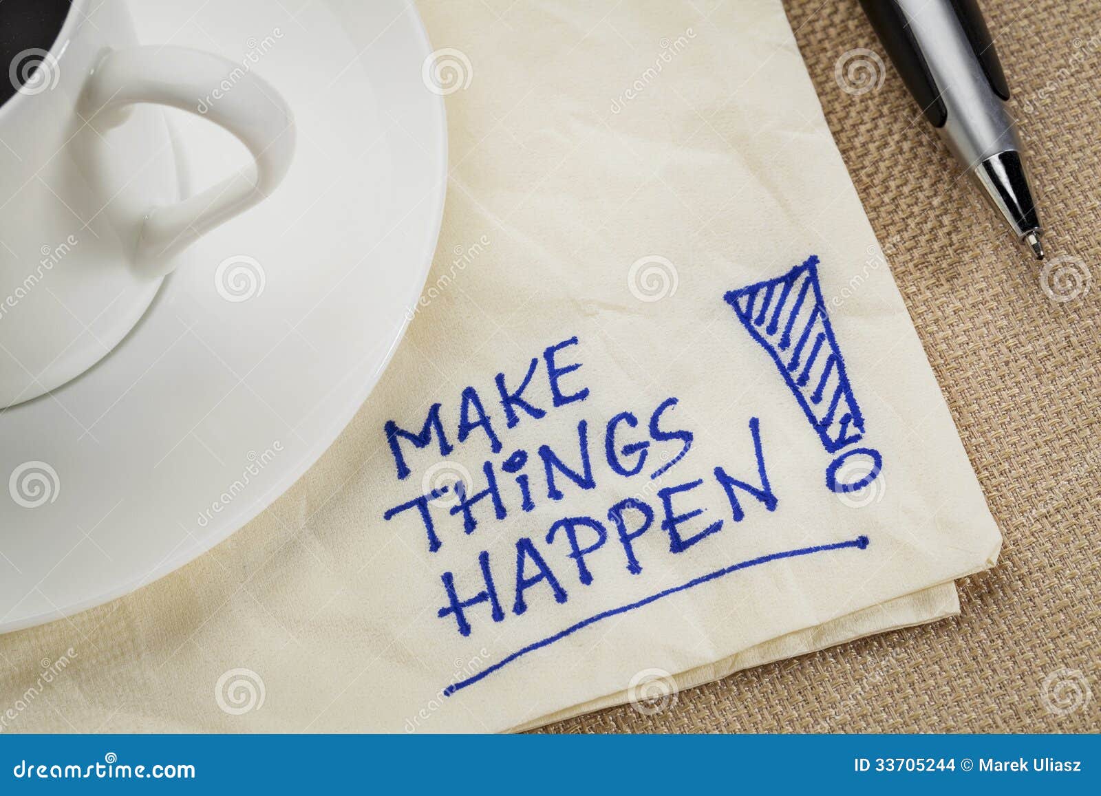 Make things happen stock photo. Image of determination - 33705244