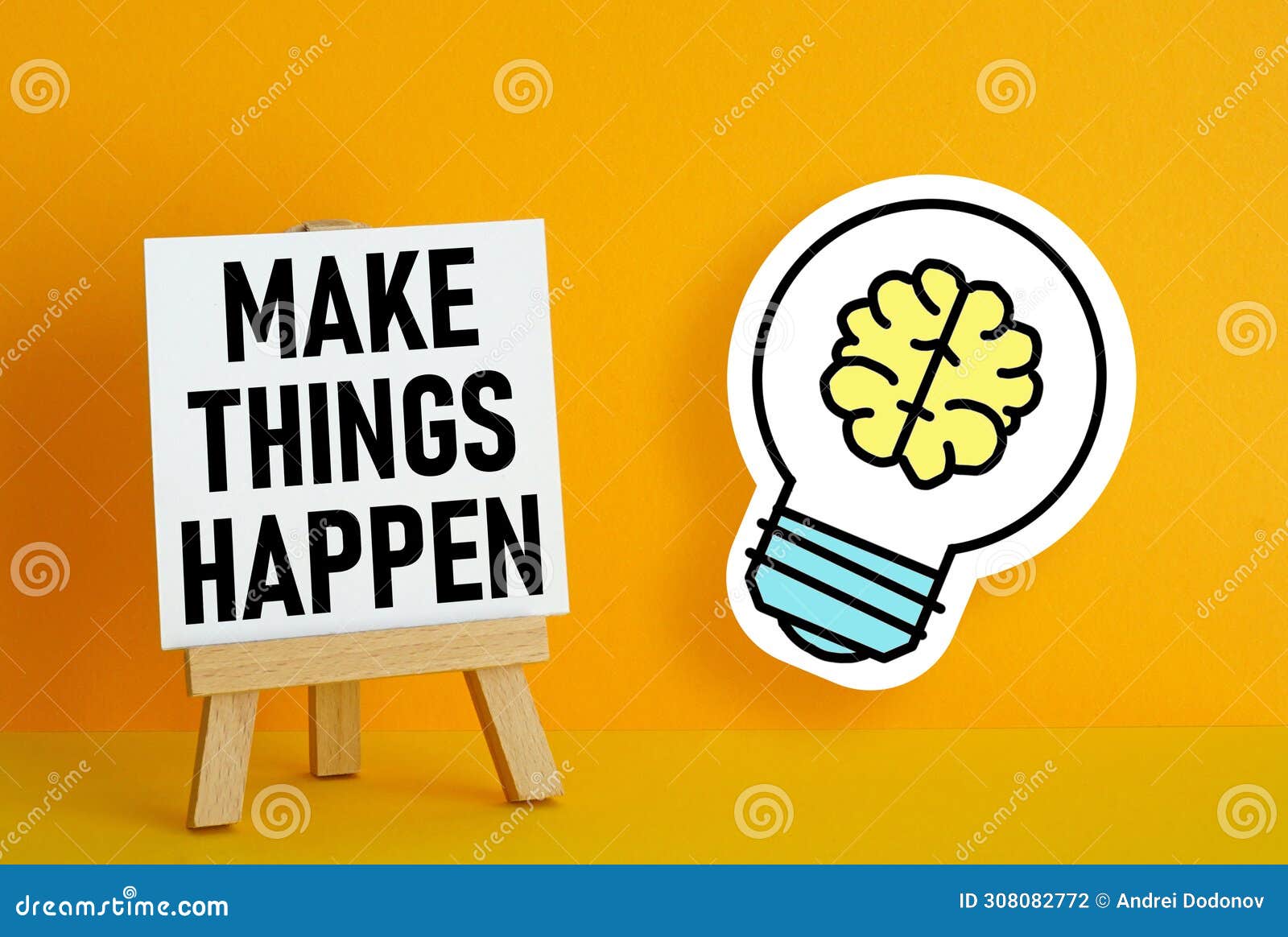 Make Things Happen is Shown Using the Text Stock Photo - Image of ...