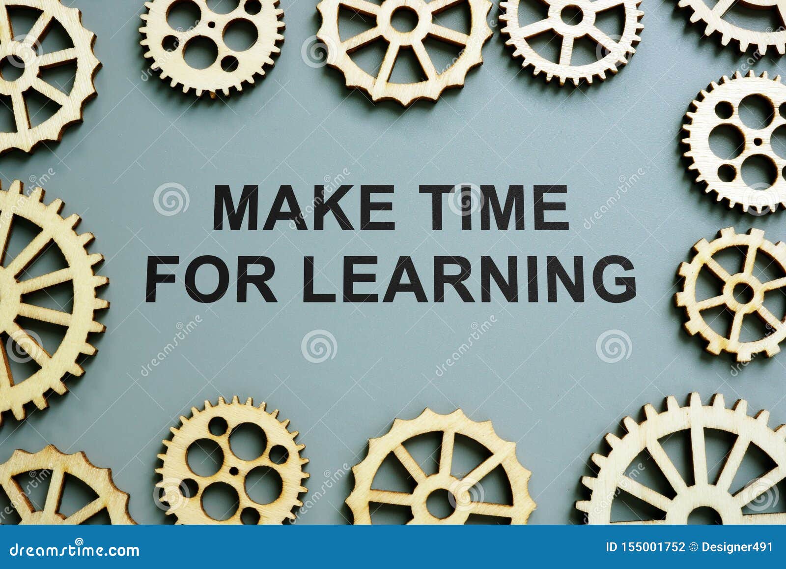 Make Time for Learning Sign and Gear Wheels Stock Photo - Image of ...