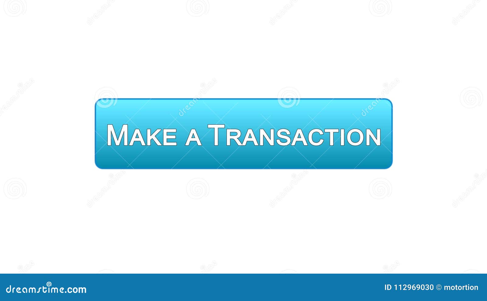 Make a Transaction Web Interface Button Blue Color, Online Bank ...