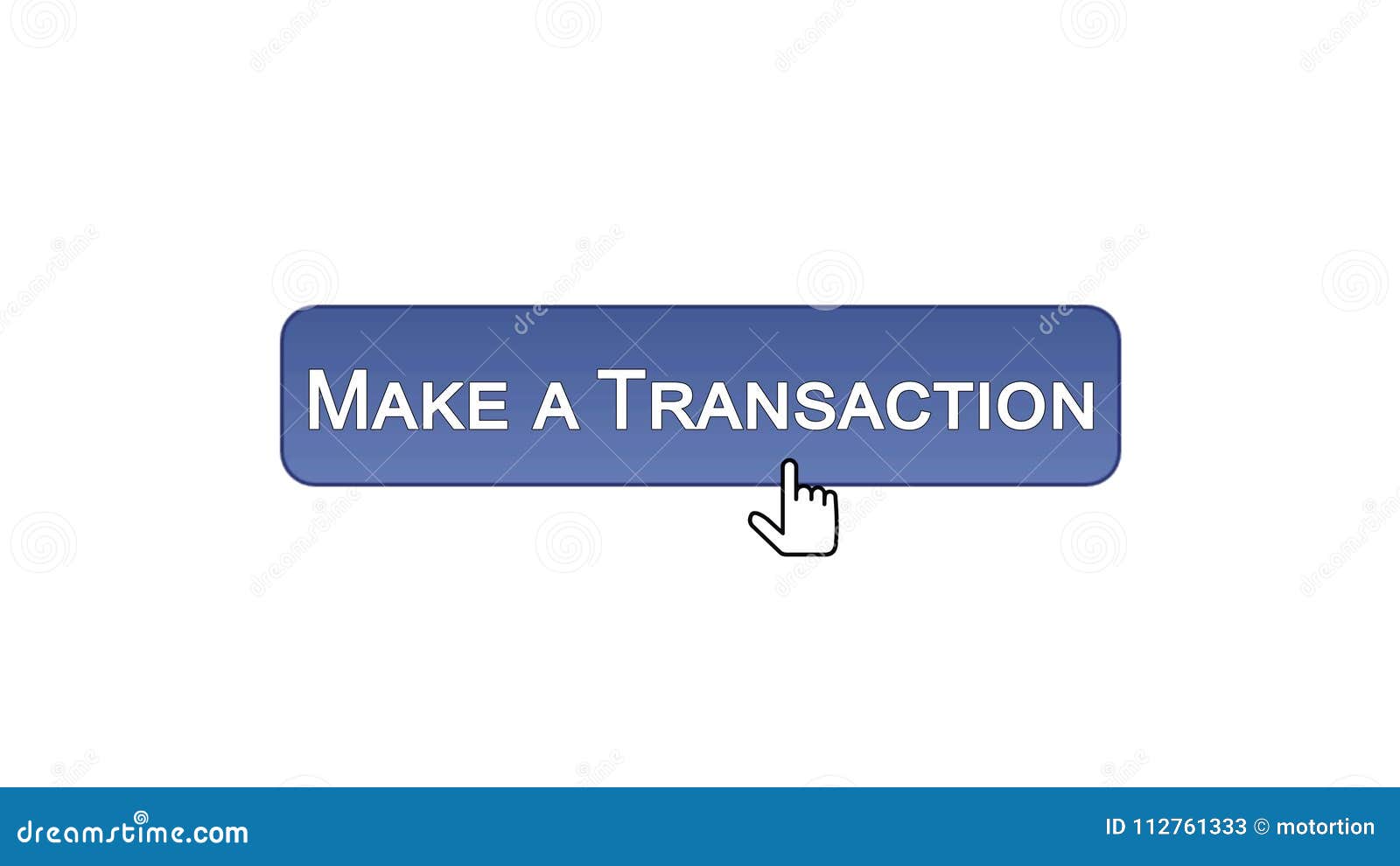 Make a Transaction Web Interface Button Clicked with Mouse Cursor, Violet Color Stock ...