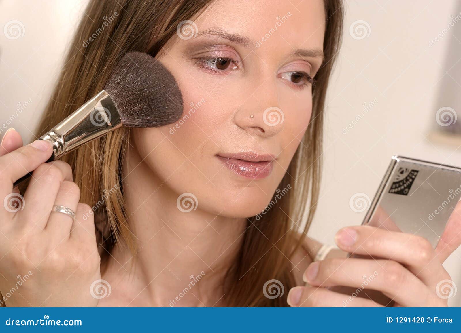 Make up stock photo. Image of beauty, young, powder, cosmetics - 1291420