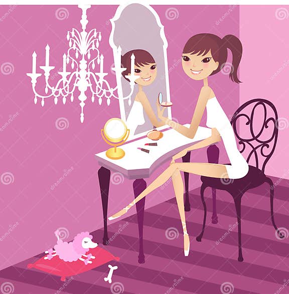 Make up stock vector. Illustration of chair, makeup, shopping - 2694290