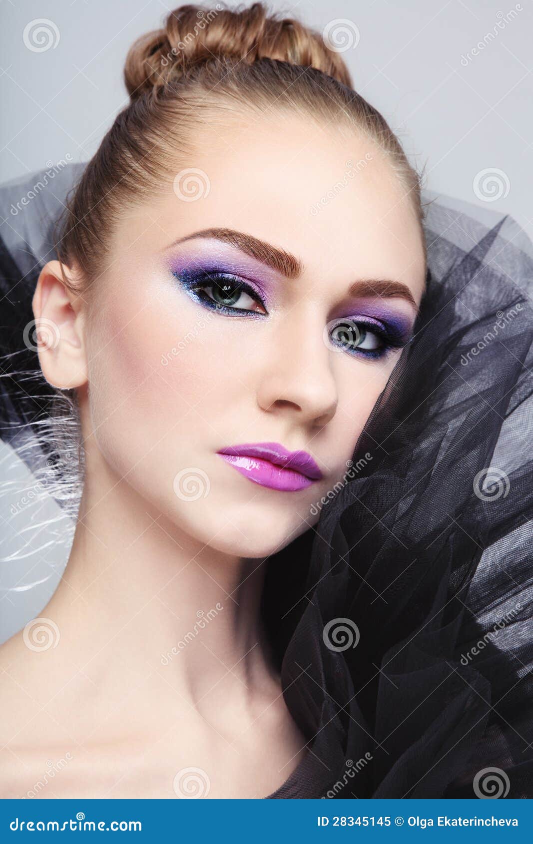 Make-up stock image. Image of beautiful, hairdo, hairstyle - 28345145