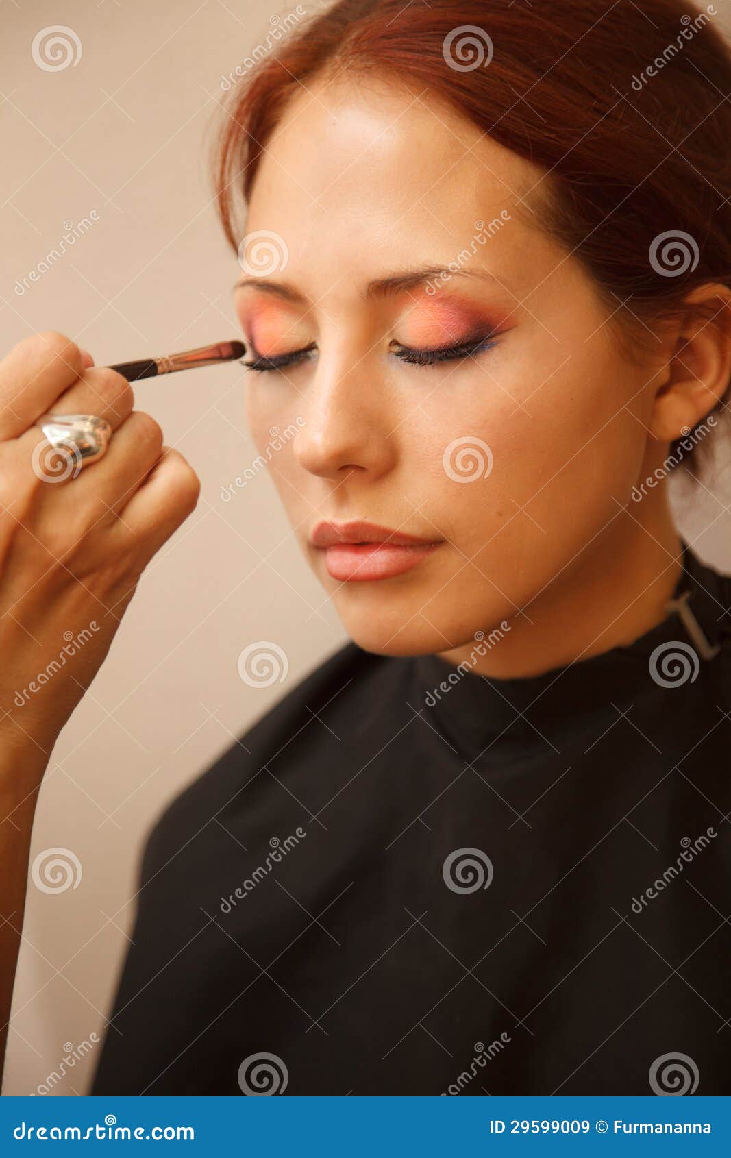Make-up stock image. Image of makeup, applying, beautiful - 29599009