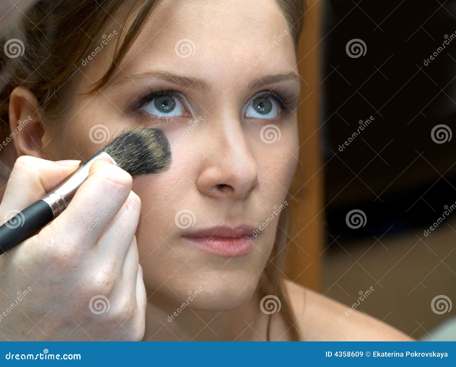 Make-up stock image. Image of girl, beautiful, close, nice - 4358609