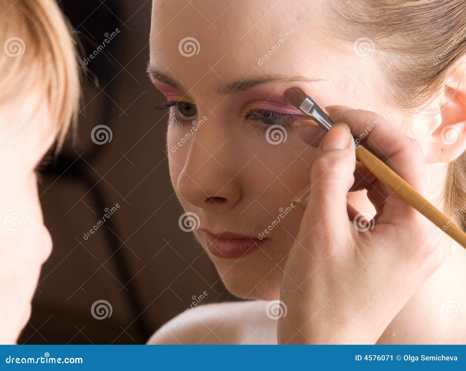 Make-up stock afbeelding. Image of wimpers, partij, gezicht - 4576071