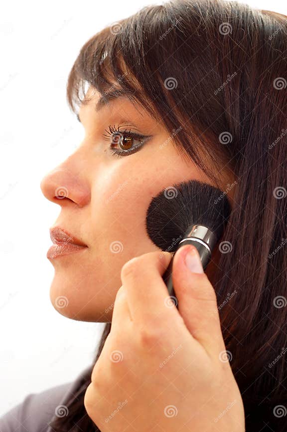 Make-up #9 stock photo. Image of adult, brown, girl, cosmetic - 1538558